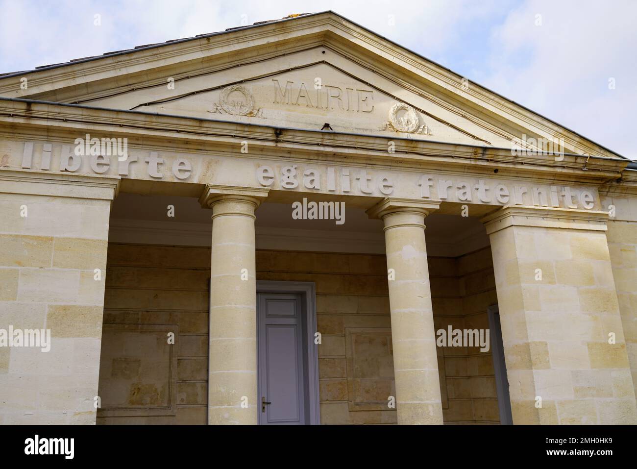 Mairie liberte egalite fraternite french text means city Town hall ...