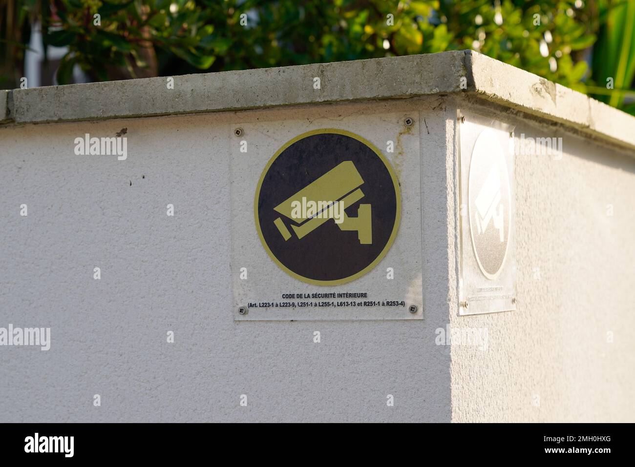 Video surveillance label cctv hi-res stock photography and images - Alamy