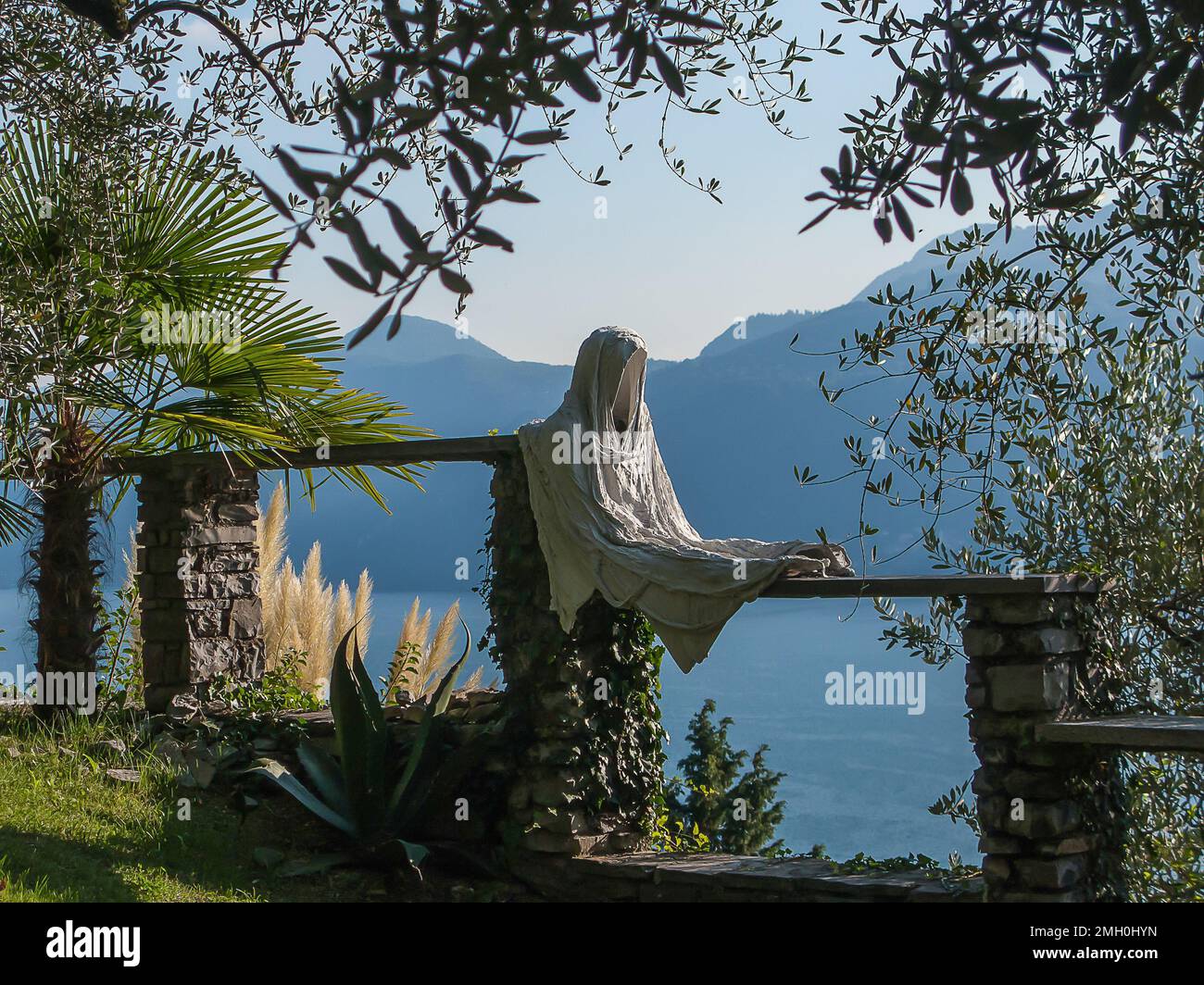 the garden and ghosts of Castello di Vezio, Varenna, Como lake ...