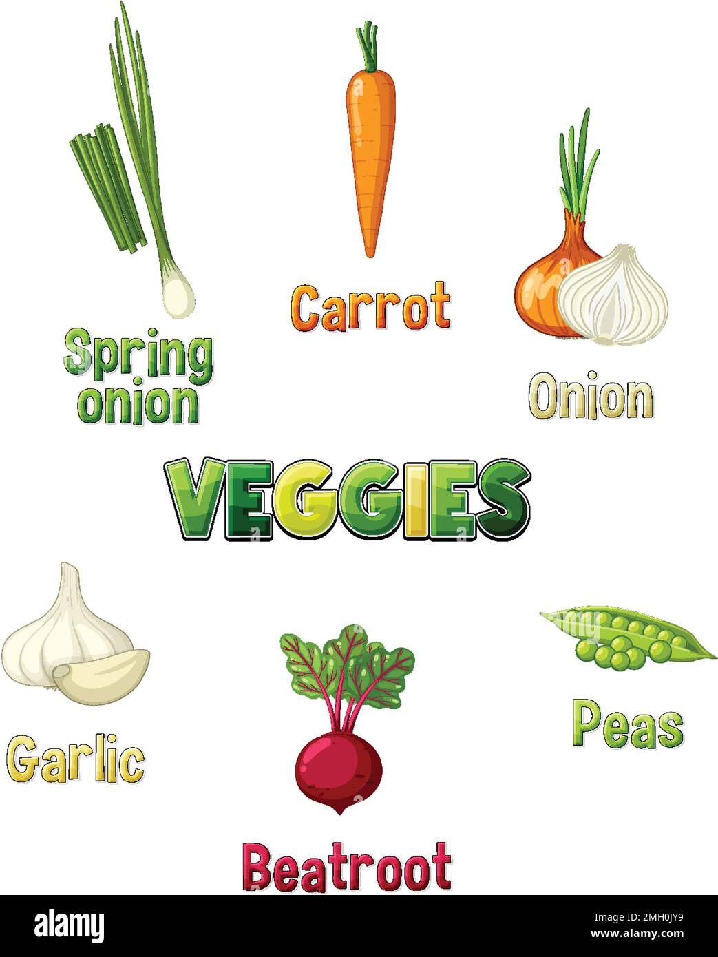 Set of vegetable cartoon illustration Stock Vector Image & Art - Alamy