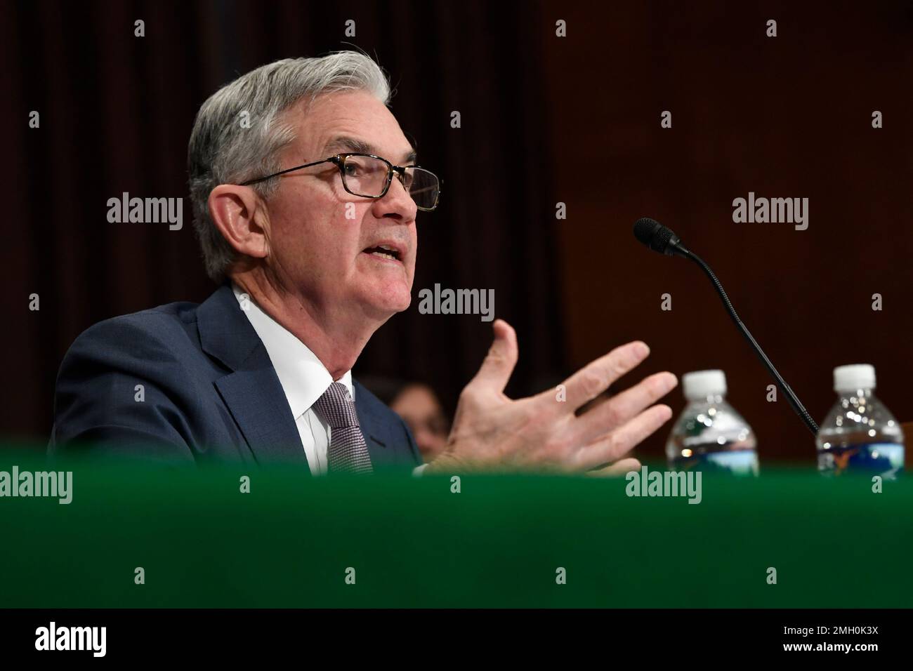Federal Reserve Chairman Jerome Powell testifies before the Senate ...