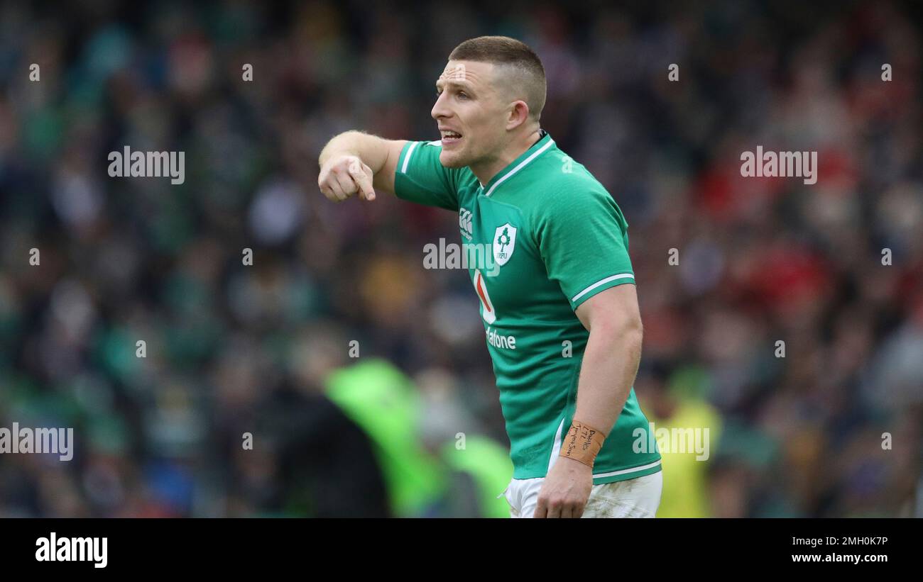Andrew Conway during the Six Nations rugby union international between ...