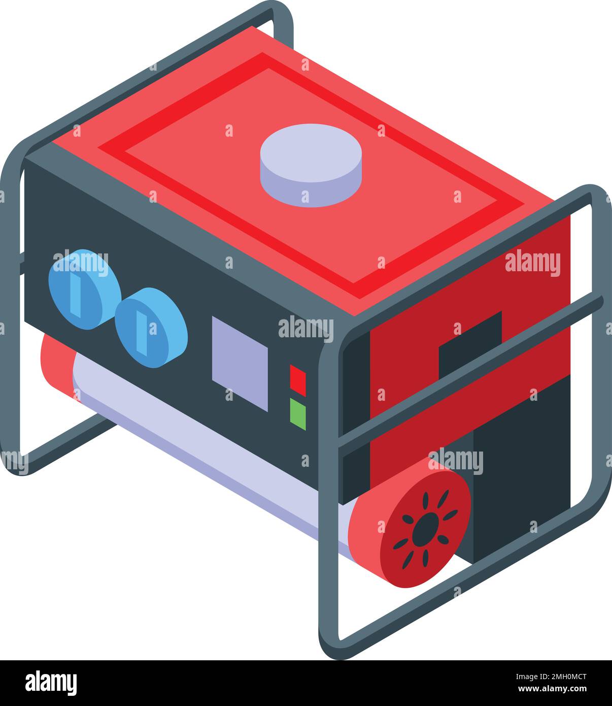 Garage generator icon isometric vector. Power energy. Gas industrial ...