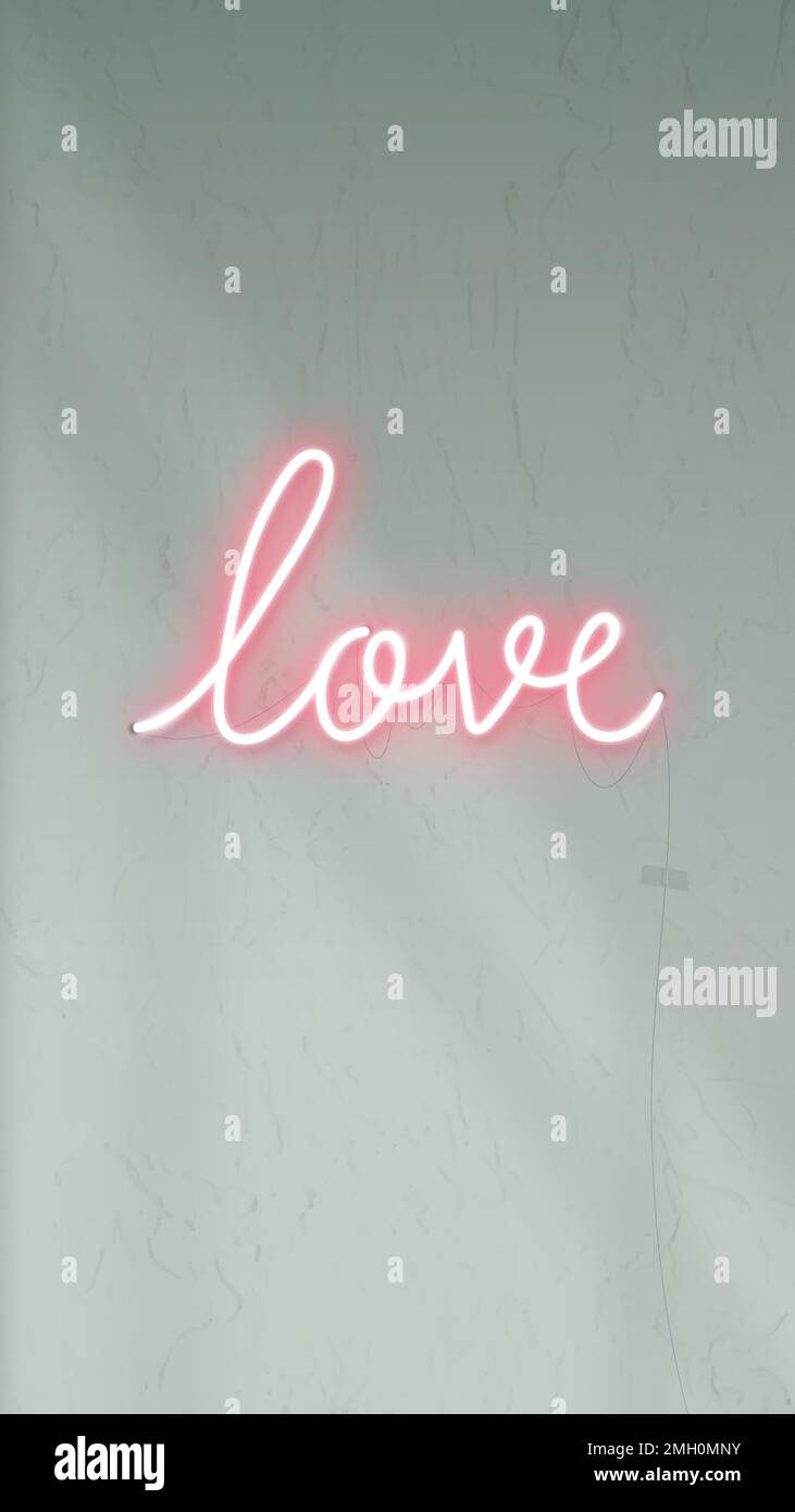 Neon love sign design resource vector Stock Vector Image & Art - Alamy