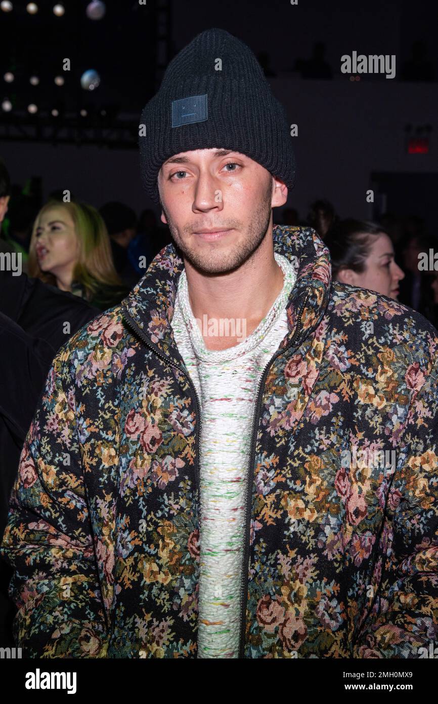 Samuel Krost attends the Christian Cowan fashion show at Spring Studios ...
