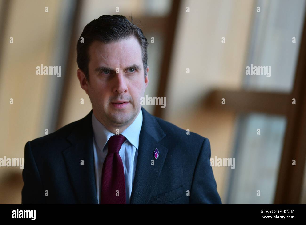 Edinburgh Scotland, UK 26 January 2023. Daniel Johnson arrives for ...