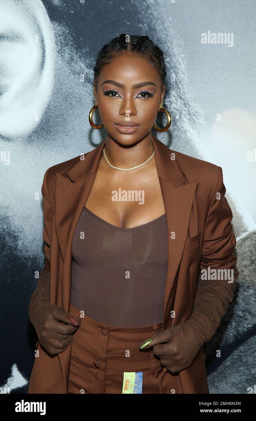 Singer Justine Skye attends the world premiere of "The Photograph" at ...
