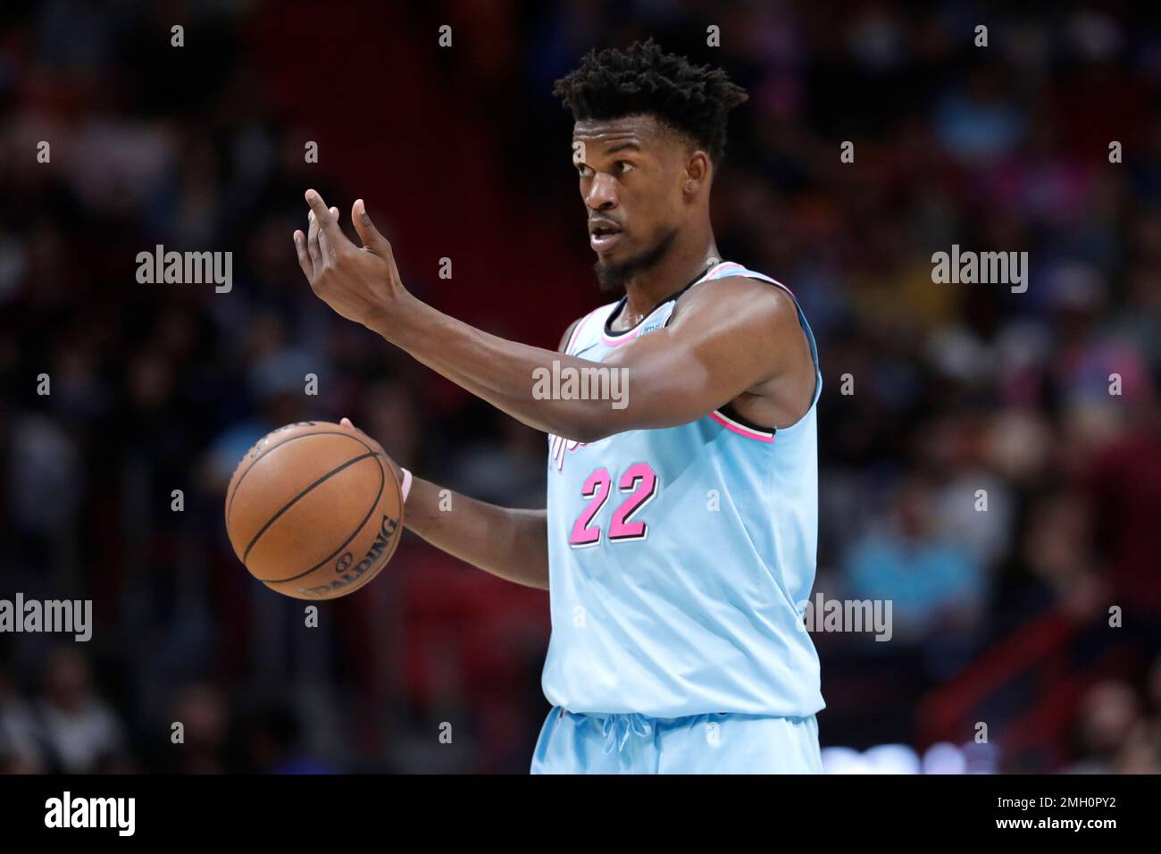 Miami Heat forward Jimmy Butler (22) in action during the second half ...