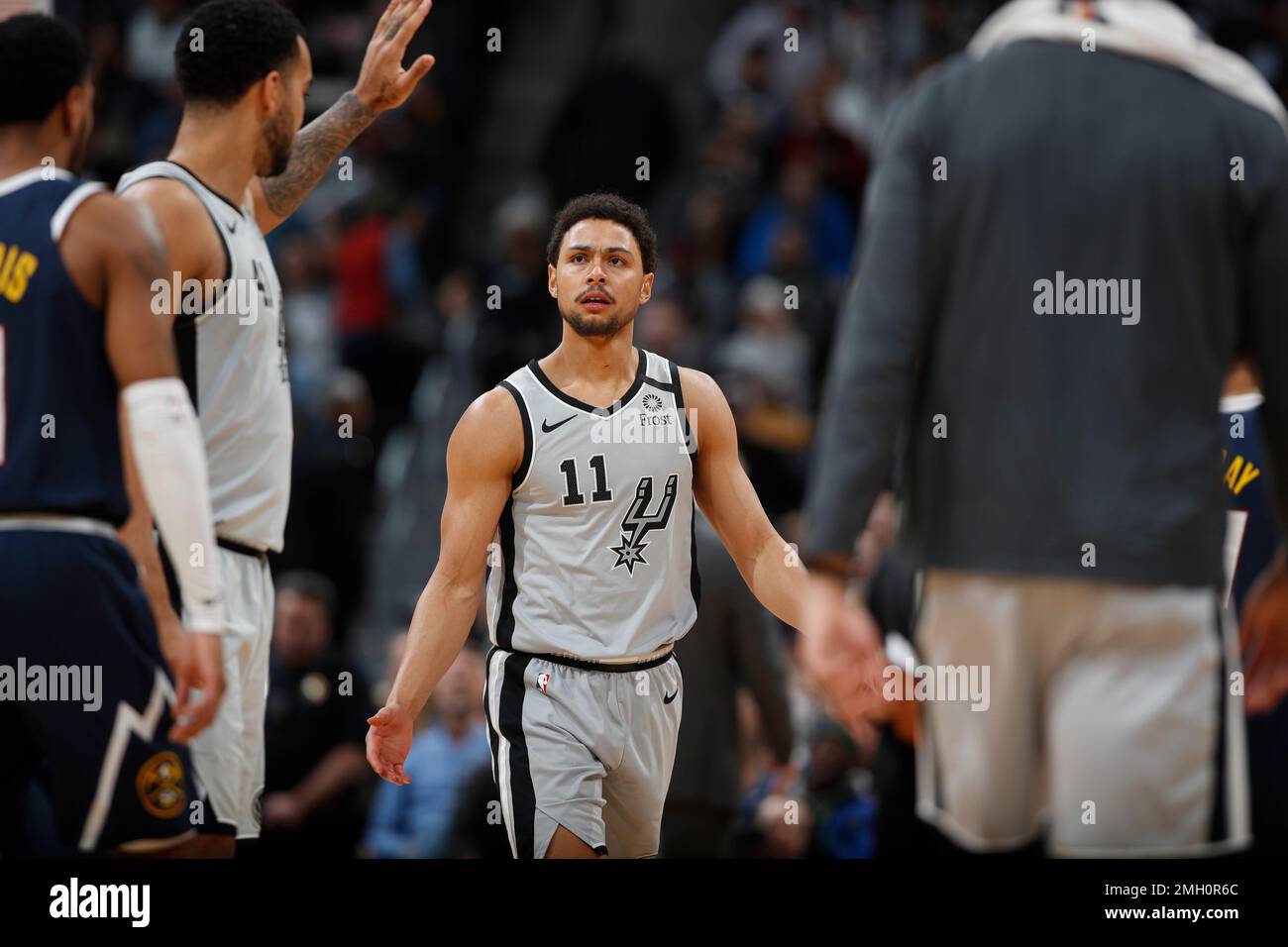 San Antonio Spurs guard Bryn Forbes (11) in the second half of an NBA ...