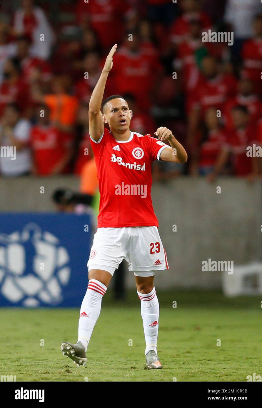 Marcos of Brazil's Internacional celebrates scoring his side's second ...