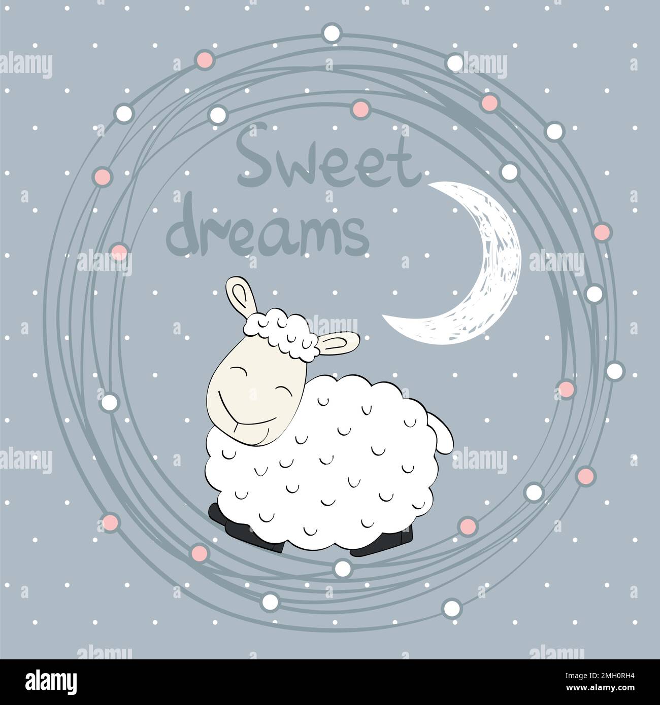 Vector sleeping sheep Stock Vector Image & Art - Alamy