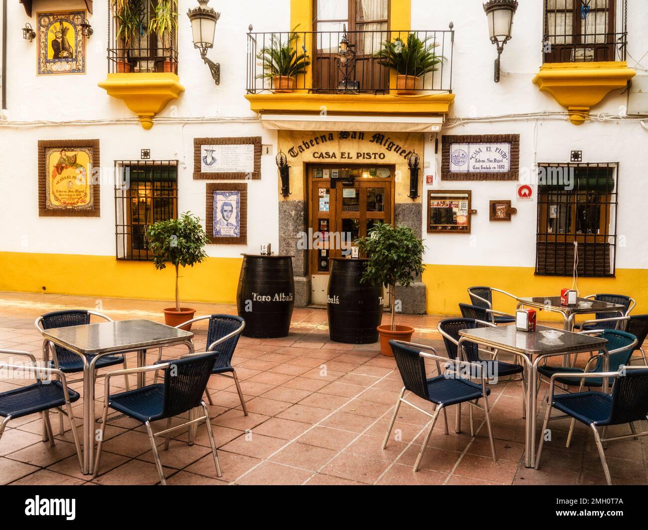 Restaurant and Tapas Bar, Plaza San Miguel, Cordoba, Andalucia, Spain ...