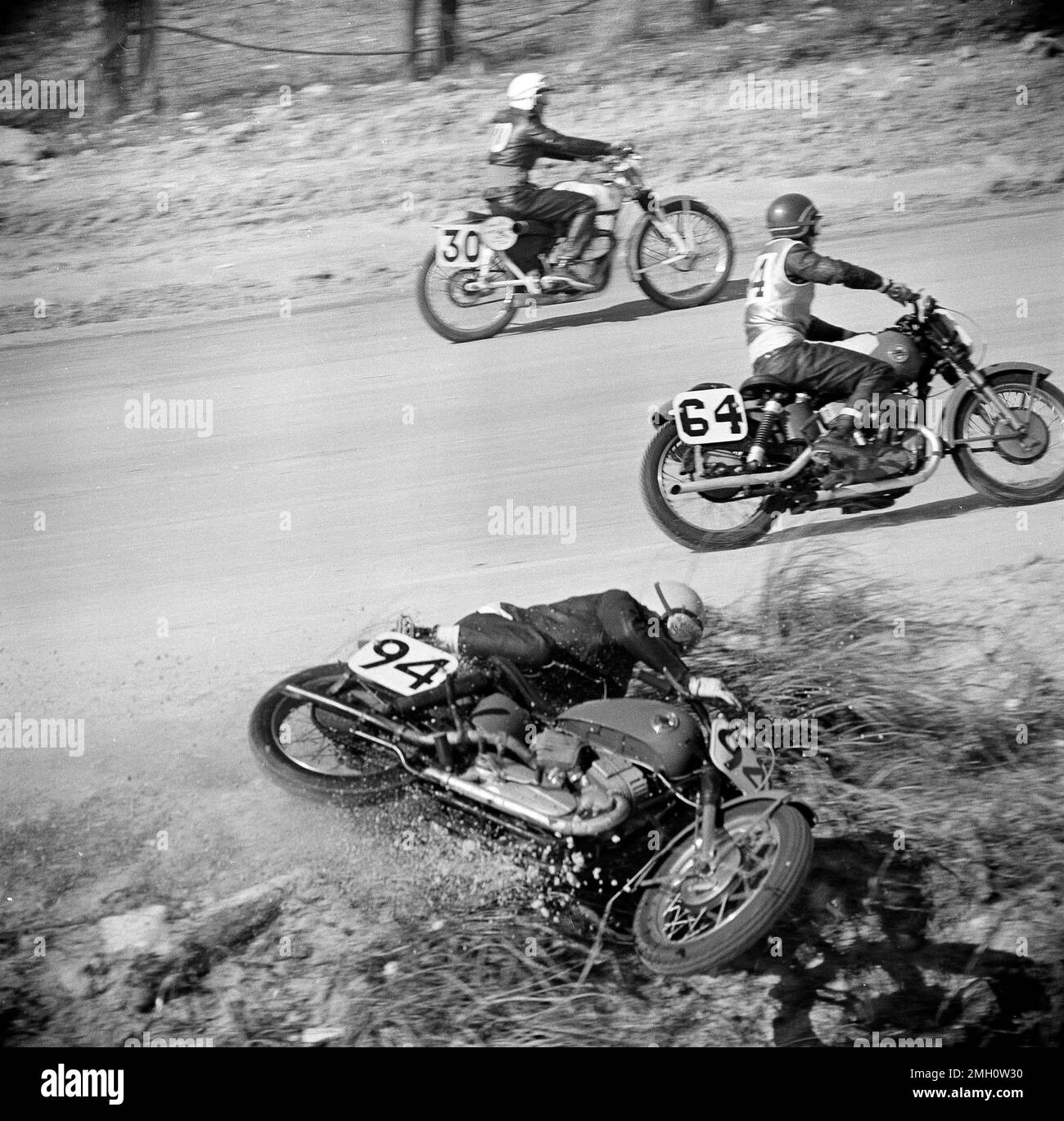 FILE - In this March 9, 1958, file photo, motorcycle race driver George ...