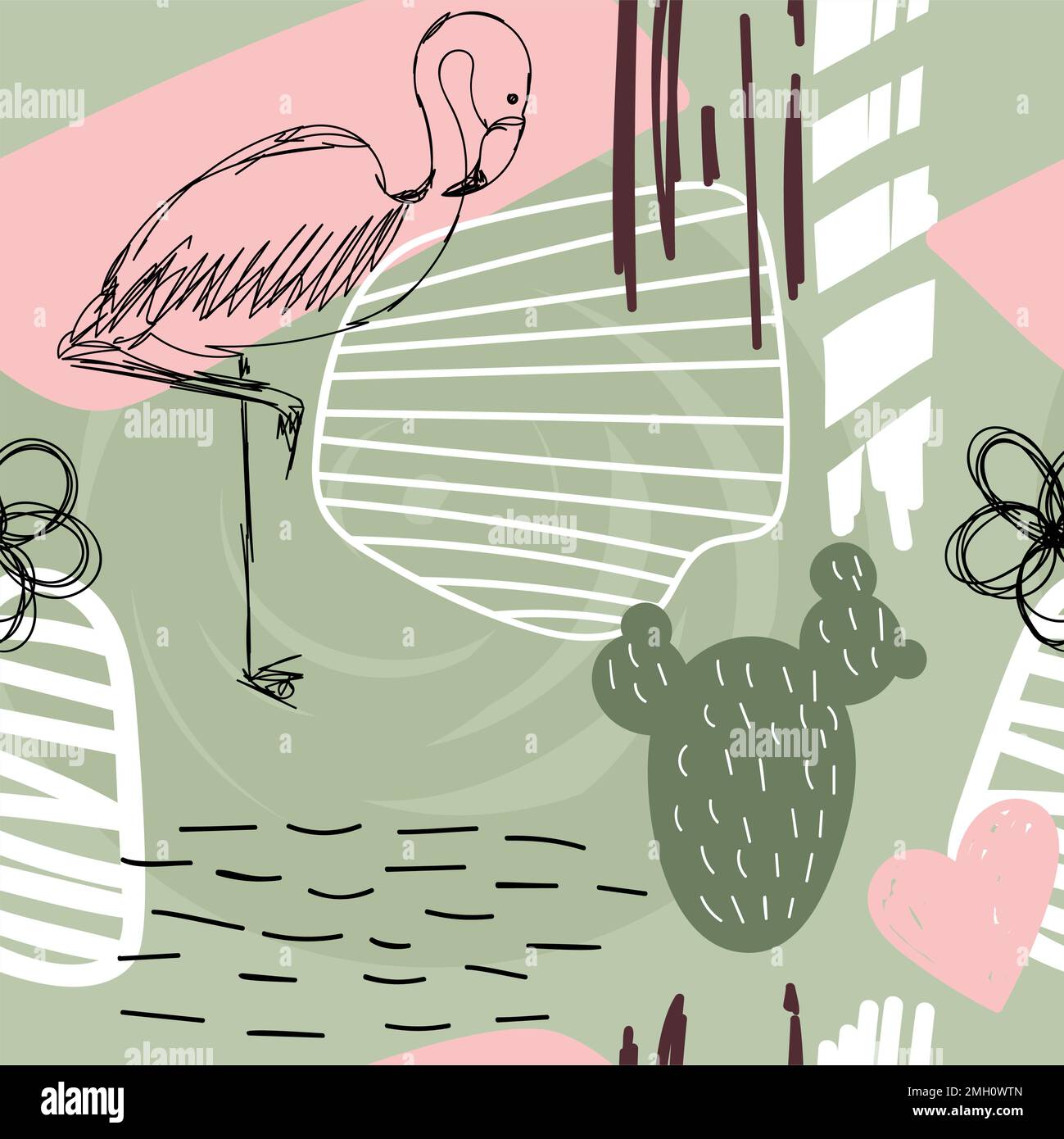 floral abstract pattern Stock Vector Image & Art - Alamy