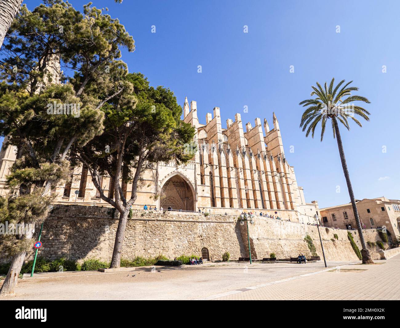 Palma mallorca cathedral facade hi-res stock photography and images - Alamy