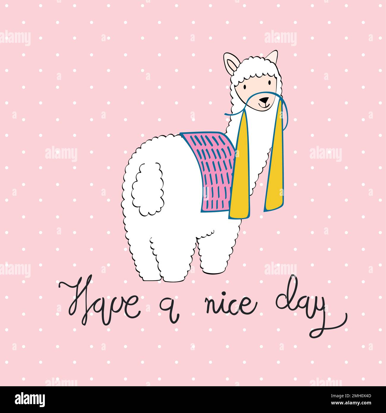 Vector cute llama Stock Vector Image & Art - Alamy