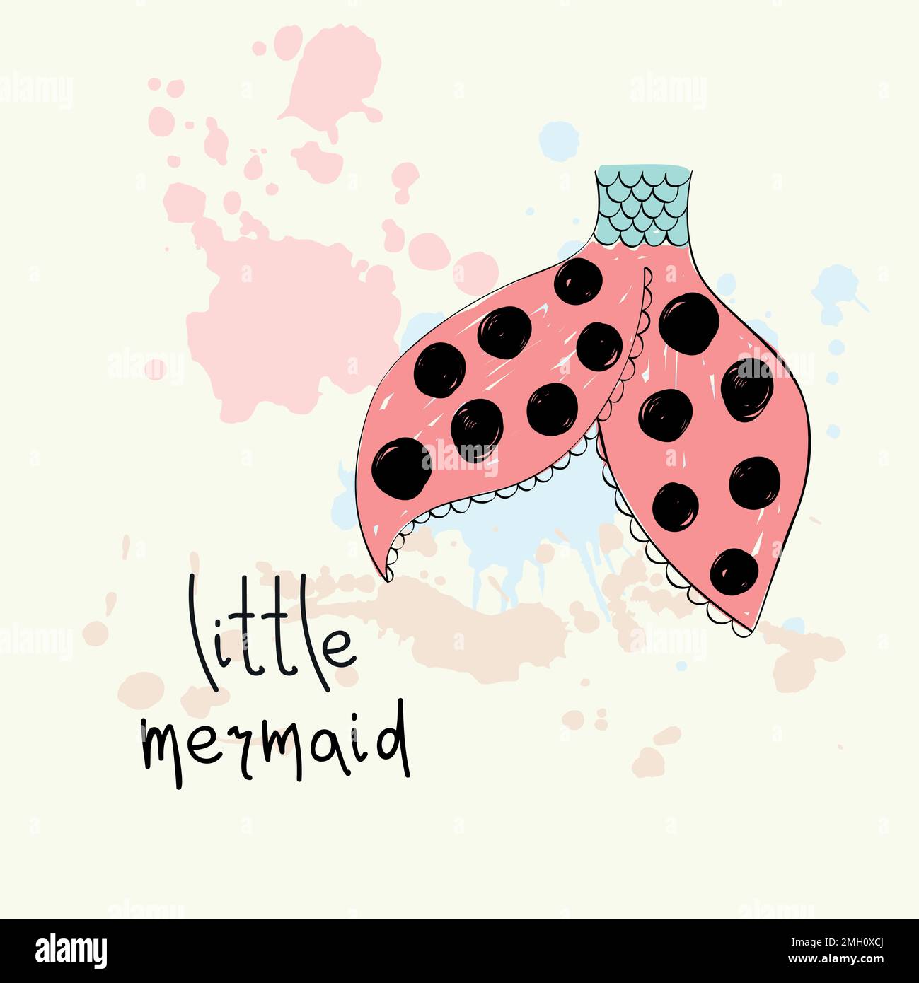 Vector cute mermaids Stock Vector Image & Art - Alamy