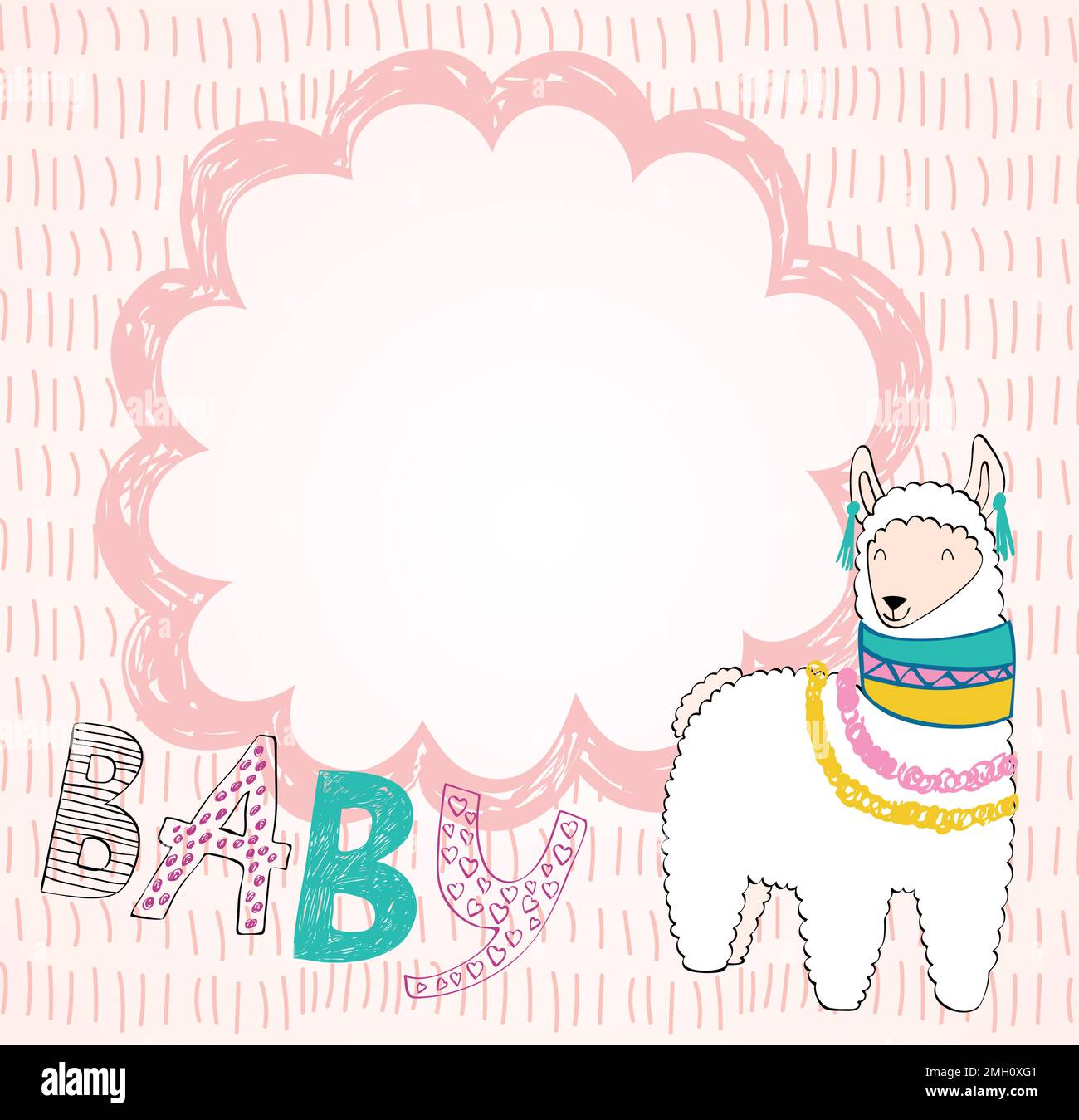 Vector cute llama Stock Vector Image & Art - Alamy