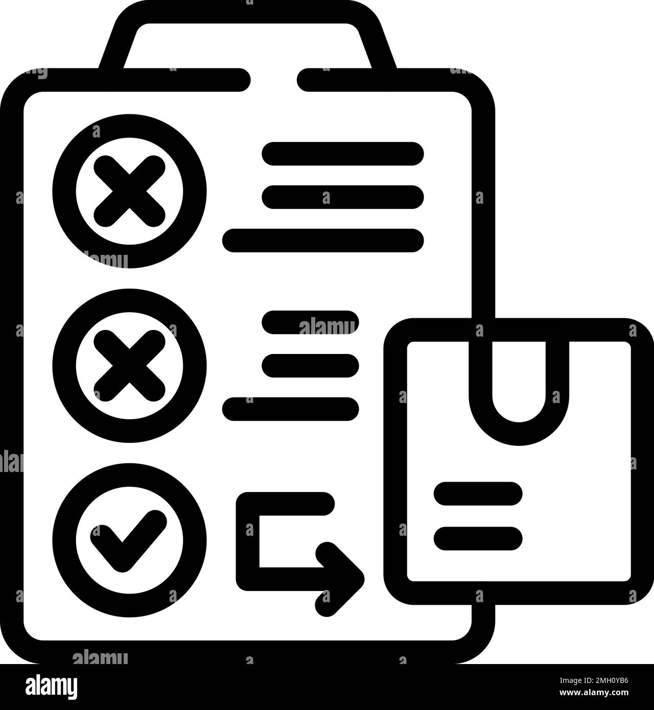 Return icon outline vector. Product service. Delivery box Stock Vector ...