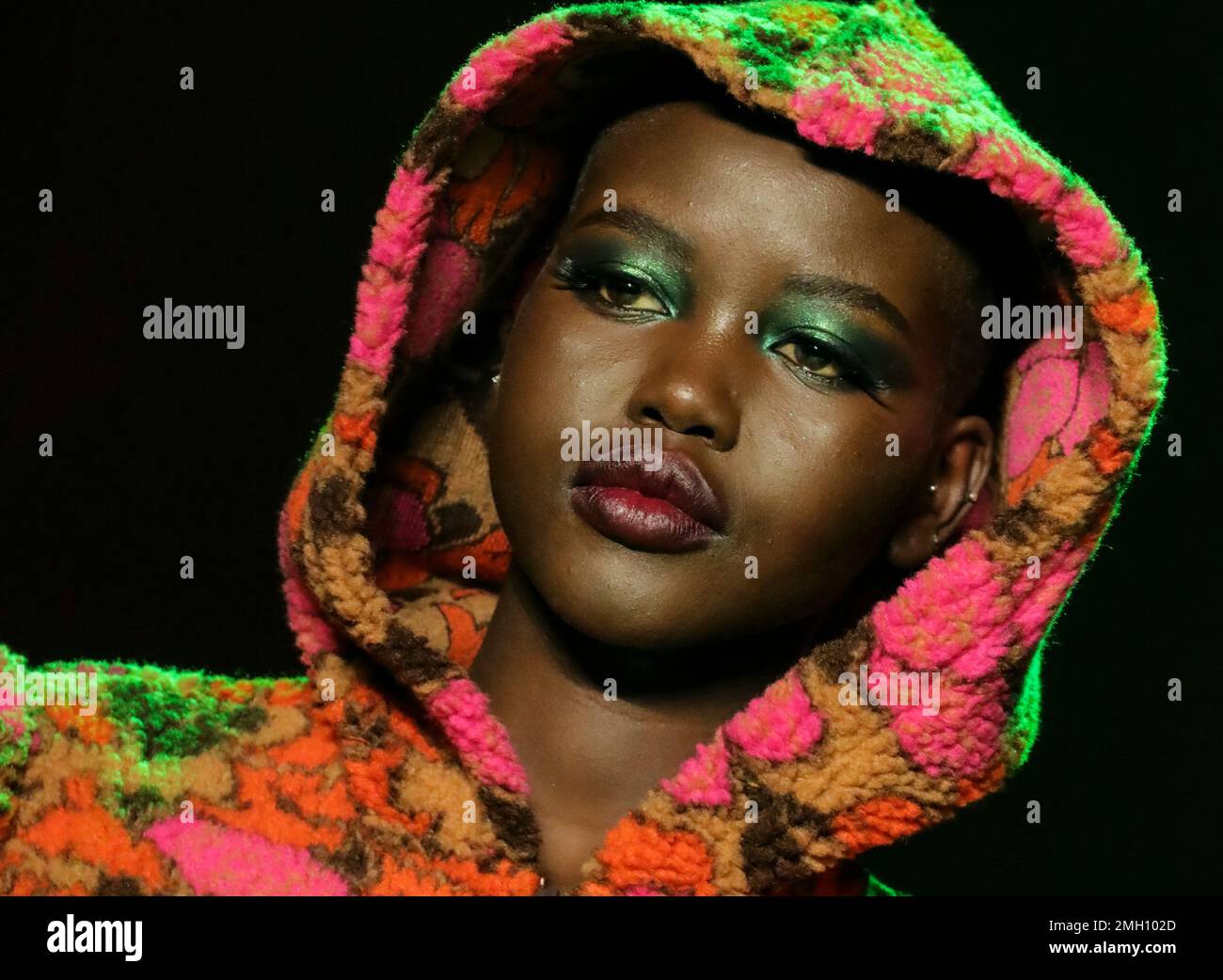 The latest fashion creation from Anna Sui is modeled during New York's ...