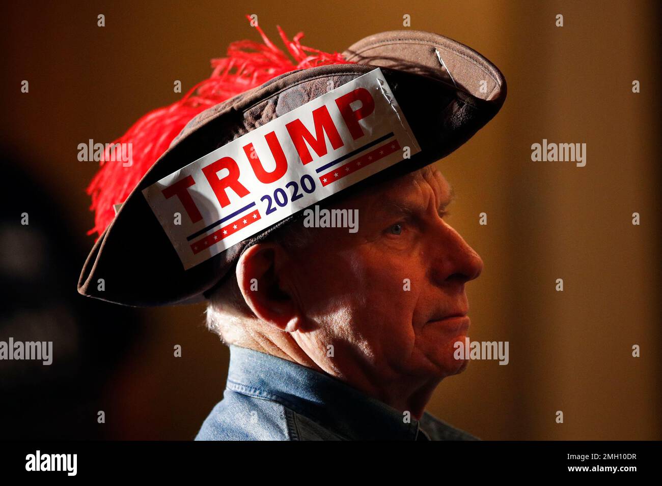Raymond Boyd of Reading, Mass., attends a Cops for Trump rally hosted ...