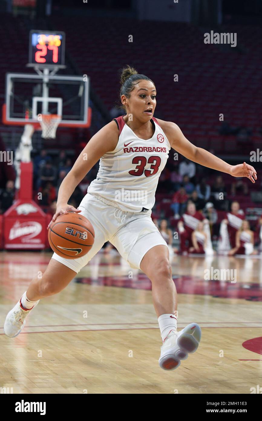 Arkansas guard Chelsea Dungee(33) against South Carolina during the ...