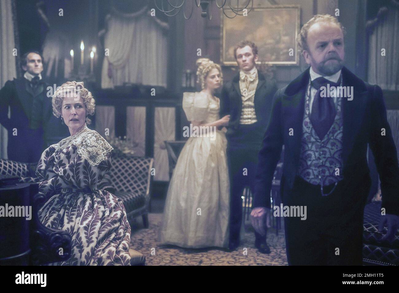 THE PALE BLUE EYE, from left: Harry Melling as Edgar Allan Poe, Gillian ...