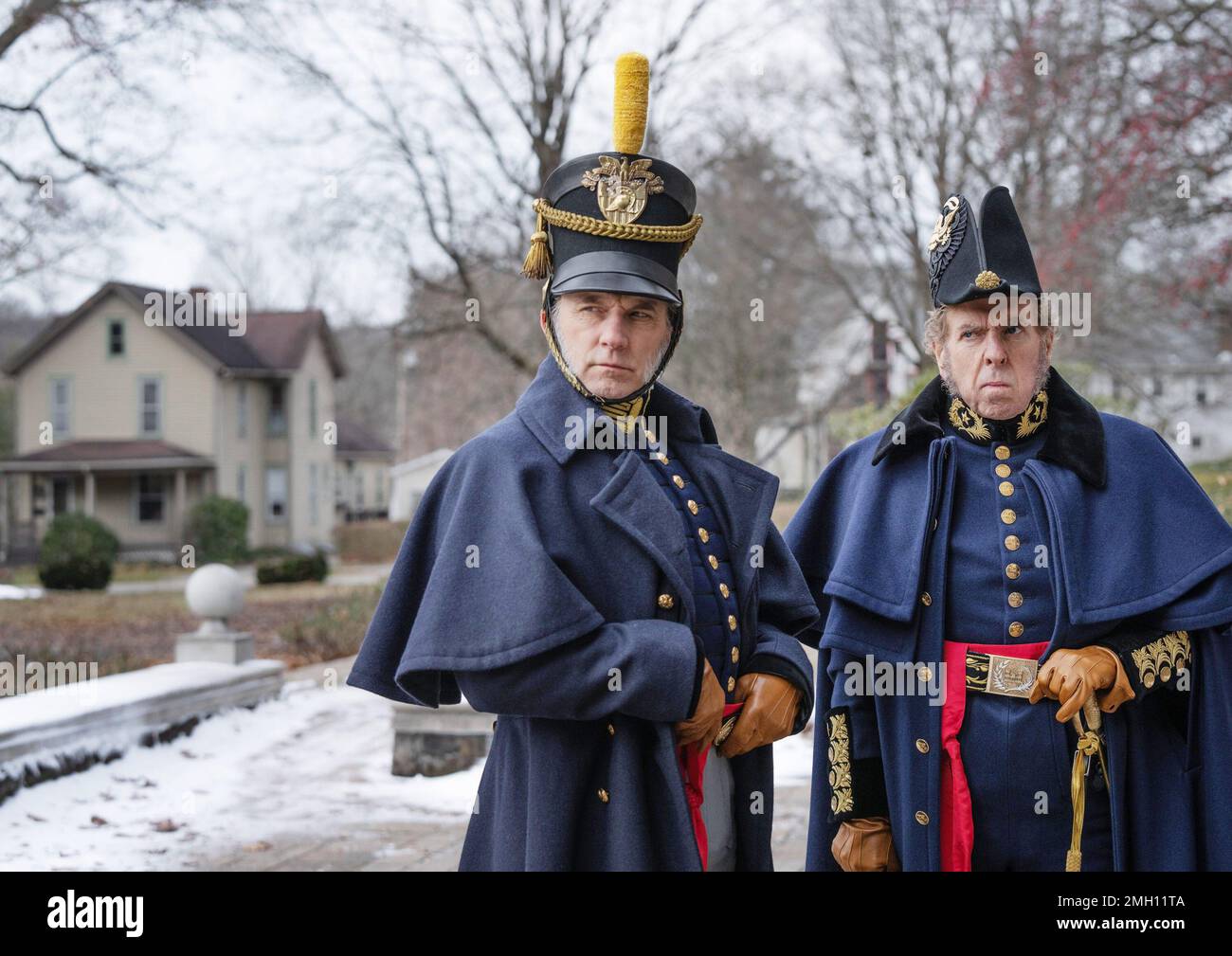 THE PALE BLUE EYE, from left: Simon McBurney, Timothy Spall, 2022. ph ...
