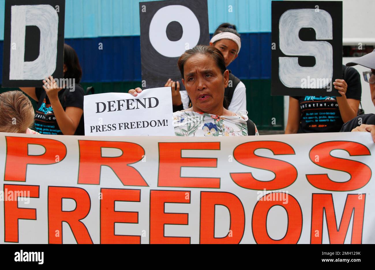 FILE - In this May 3, 2019, file photo, protesters rally outside the ...
