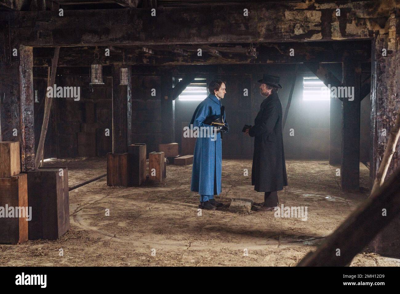 THE PALE BLUE EYE, from left: Harry Melling as Edgar Allan Poe ...