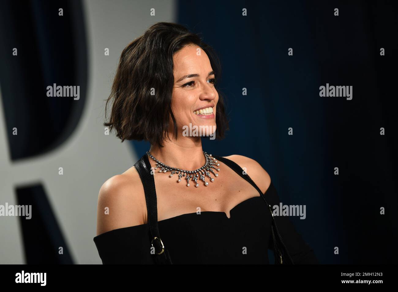 Michelle Rodriguez arrives at the Vanity Fair Oscar Party on Sunday ...