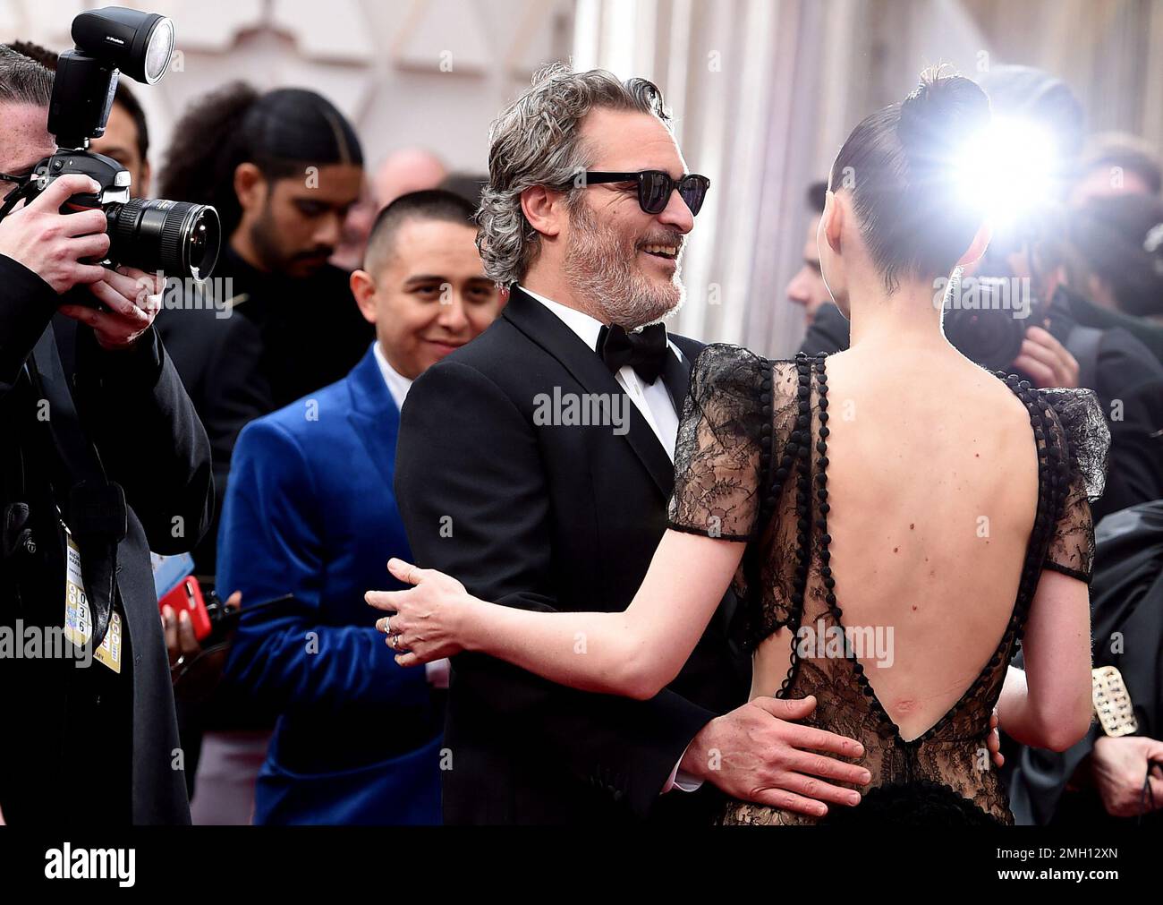 Joaquin Phoenix Left And Rooney Mara Arrive At The Oscars On Sunday