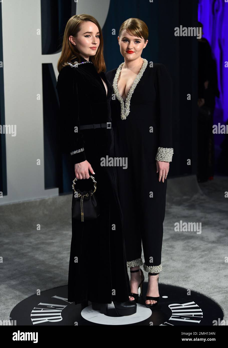 Kaitlyn Dever, left, and Mady Dever arrive at the Vanity Fair Oscar ...