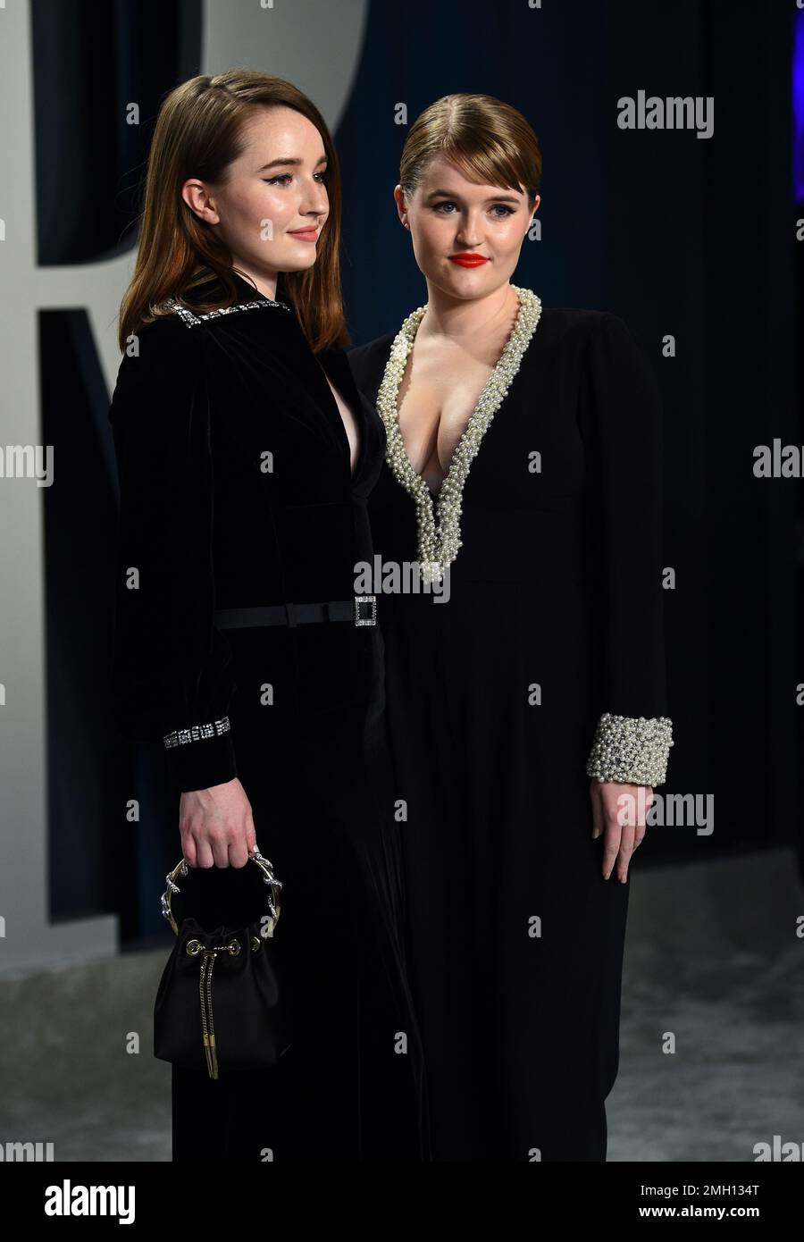 Kaitlyn Dever, left, and Mady Dever arrive at the Vanity Fair Oscar ...