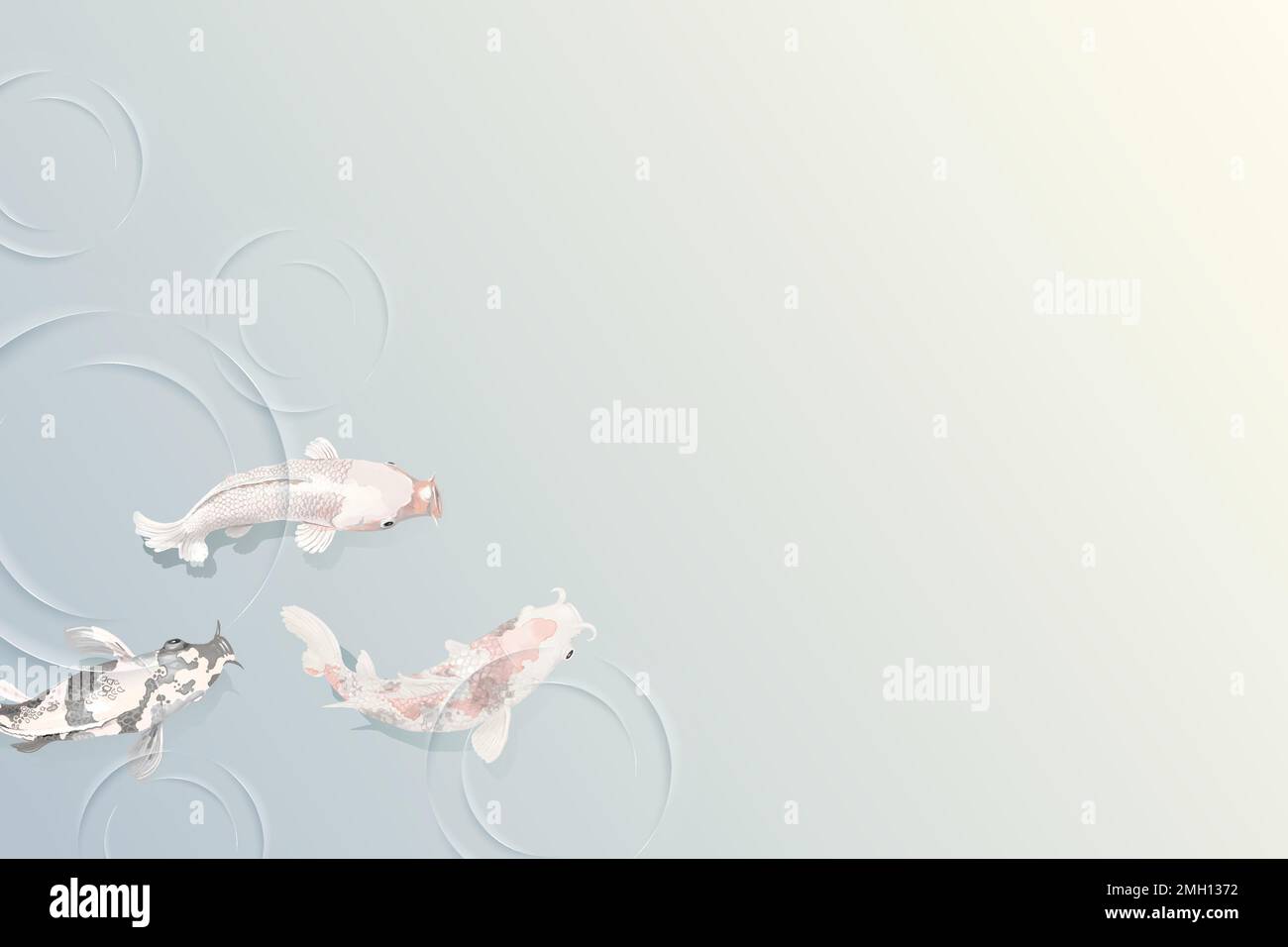 Vintage koi fish decorated background Stock Vector Image & Art - Alamy