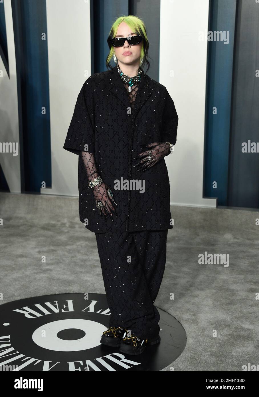 Billie Eilish arrives at the Vanity Fair Oscar Party on Sunday, Feb. 9 ...