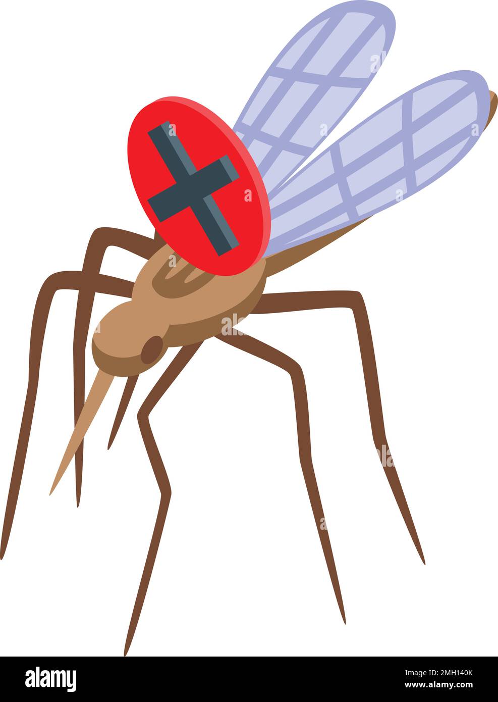 Virus mosquito icon isometric vector. Electric cream. Malaria ...