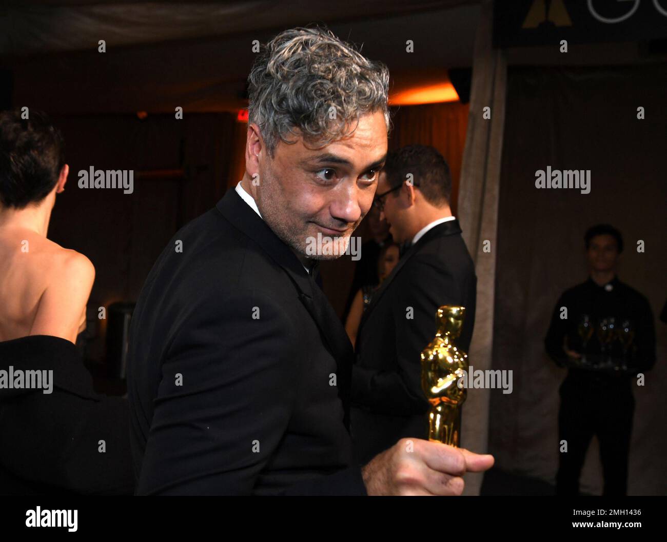 Taika Waititi, winner of the award for best adapted screenplay for ...