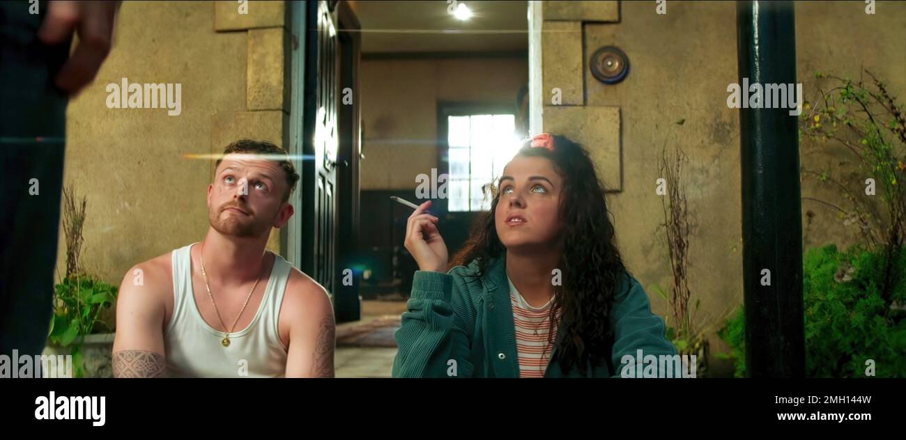 UNWELCOME, from left: Chris Walley, Jamie-Lee O'Donnell, 2022. © Well ...