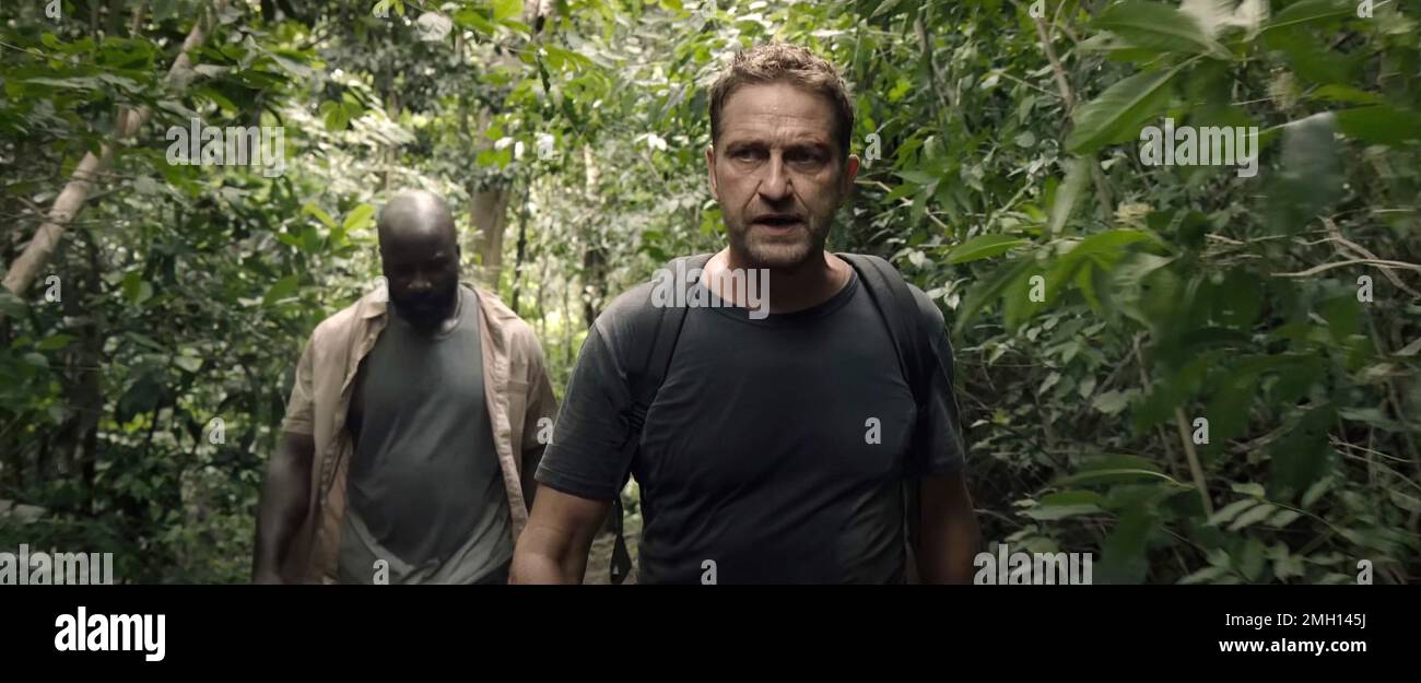 PLANE, from left: Mike Colter, Gerard Butler, 2023. © Lionsgate ...