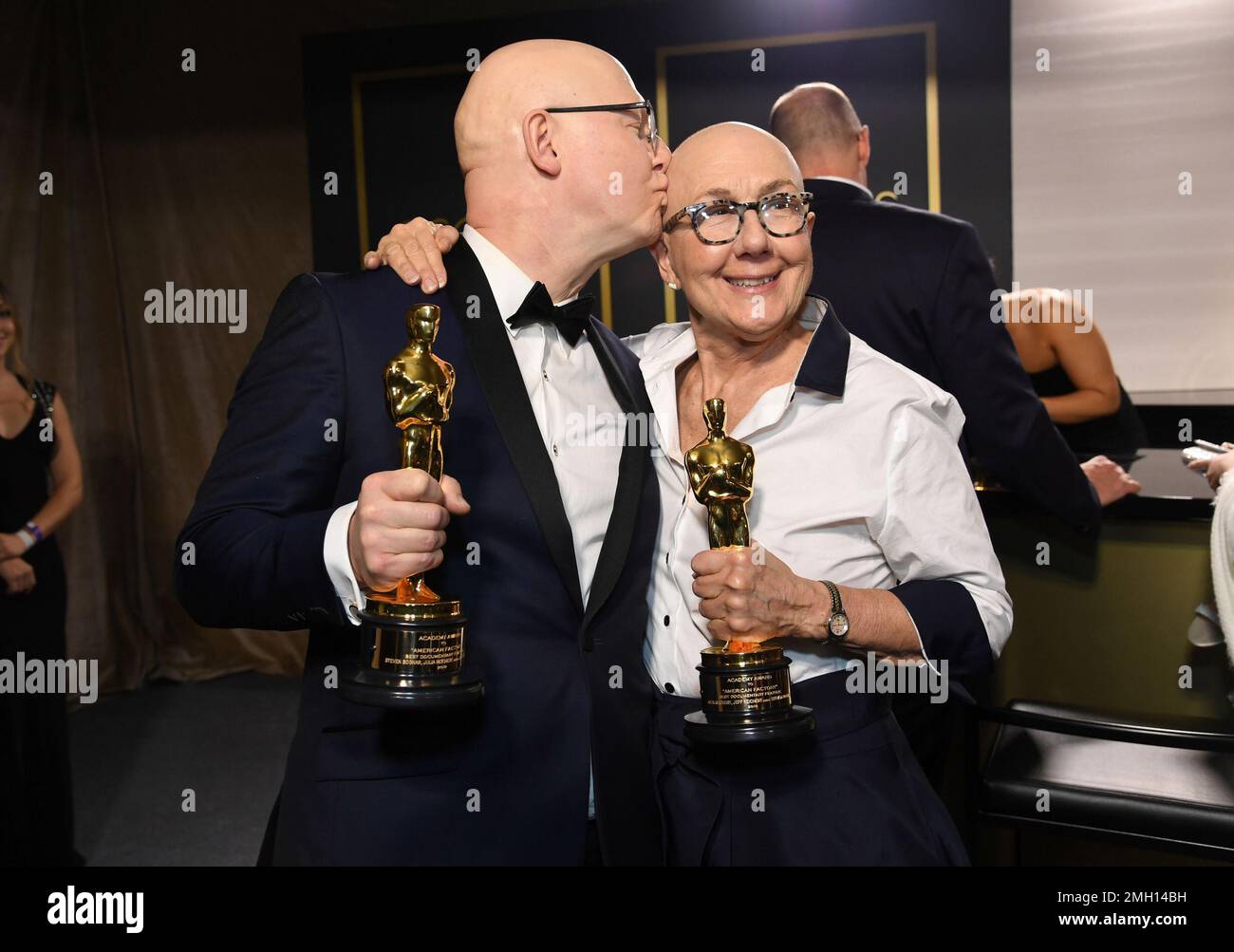 Steven Bognar, left, and Julia Reichert, winners of the award for best ...