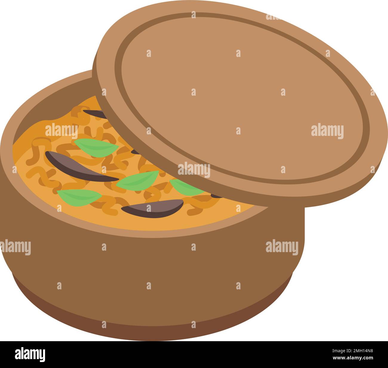 Japan brown rice icon isometric vector. Asian food. Restaurant menu ...