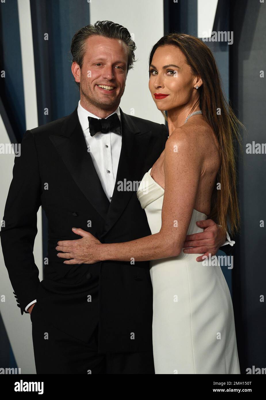 Addison O'Dea, right, and Minnie Driver arrive at the Vanity Fair Oscar ...