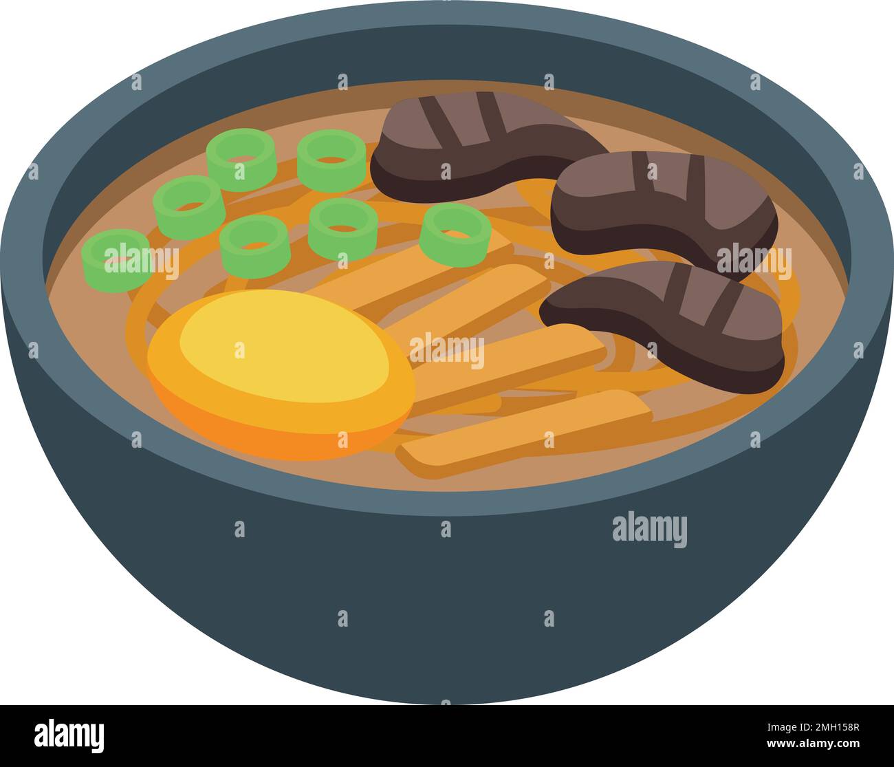 Ramen icon isometric vector. Asian food. Cuisine menu Stock Vector ...