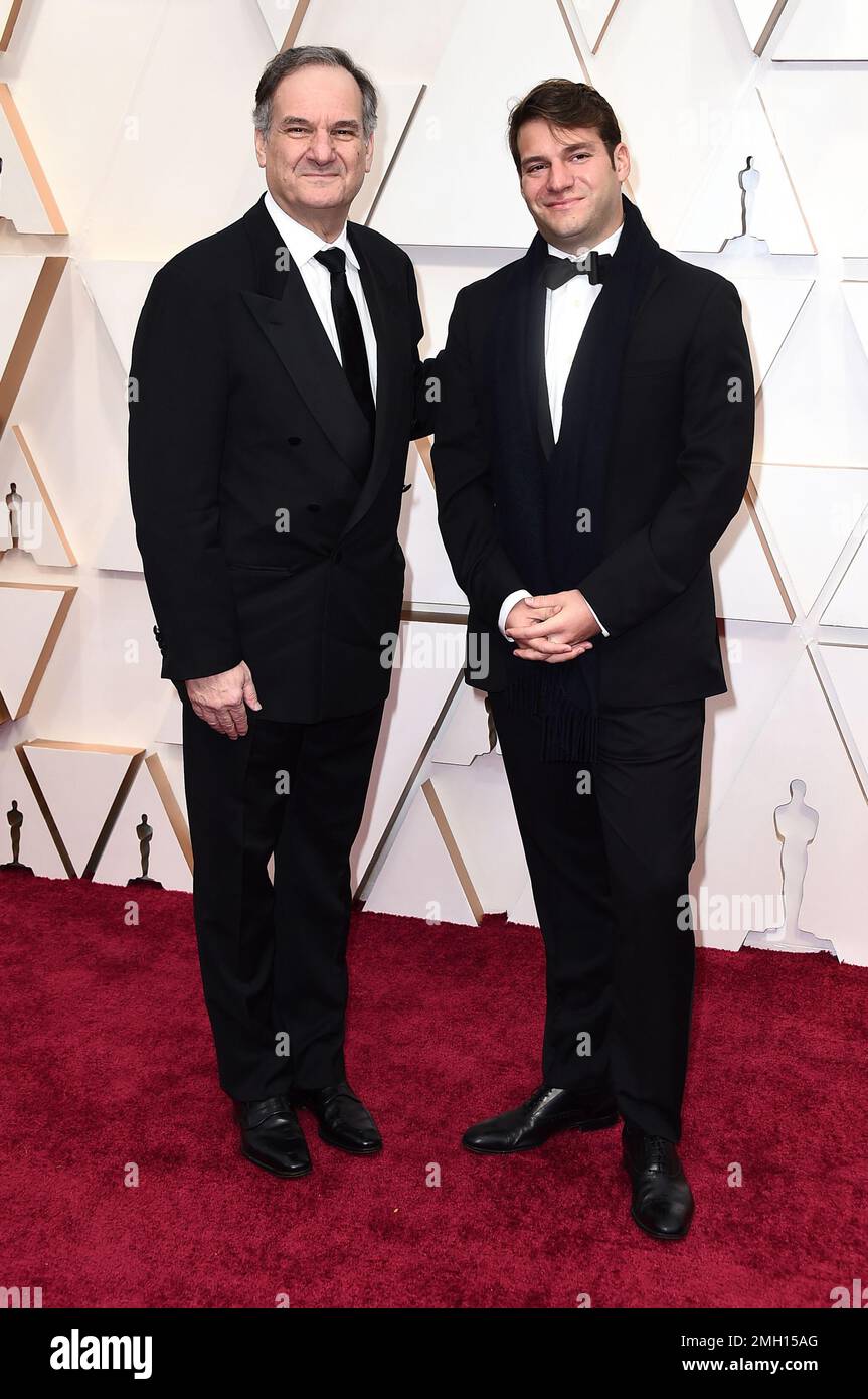 Robert Legato, left, and Michael Legato arrive at the Oscars on Sunday ...