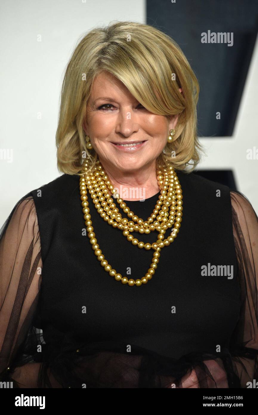 Martha Stewart arrives at the Vanity Fair Oscar Party on Sunday, Feb. 9 ...