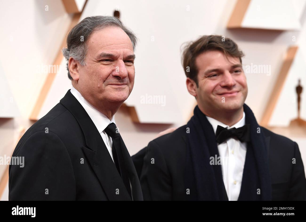 Robert Legato, left, and Michael Legato arrive at the Oscars on Sunday ...