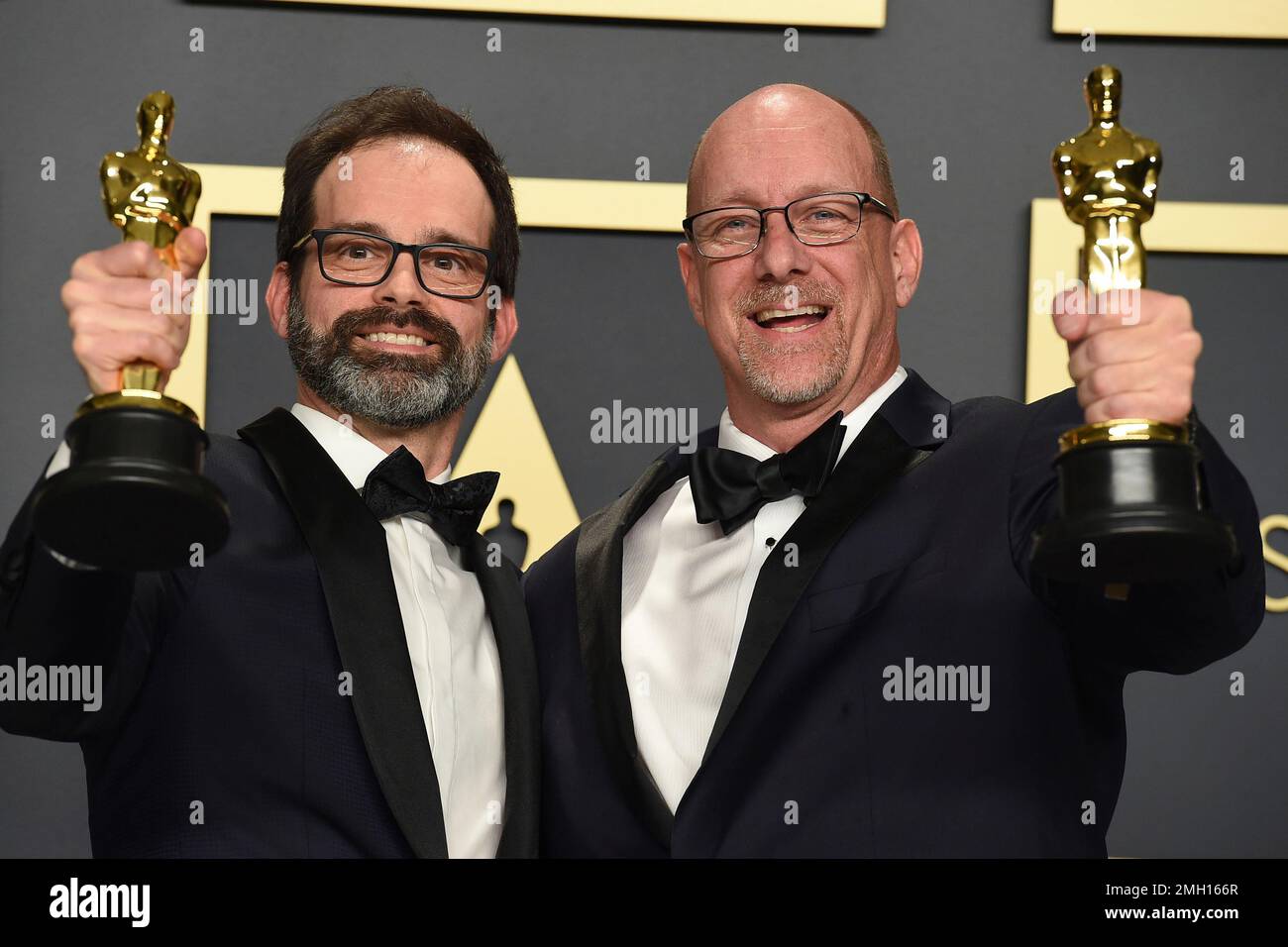 Andrew Buckland, left, and Michael McCusker, winners of the award for ...
