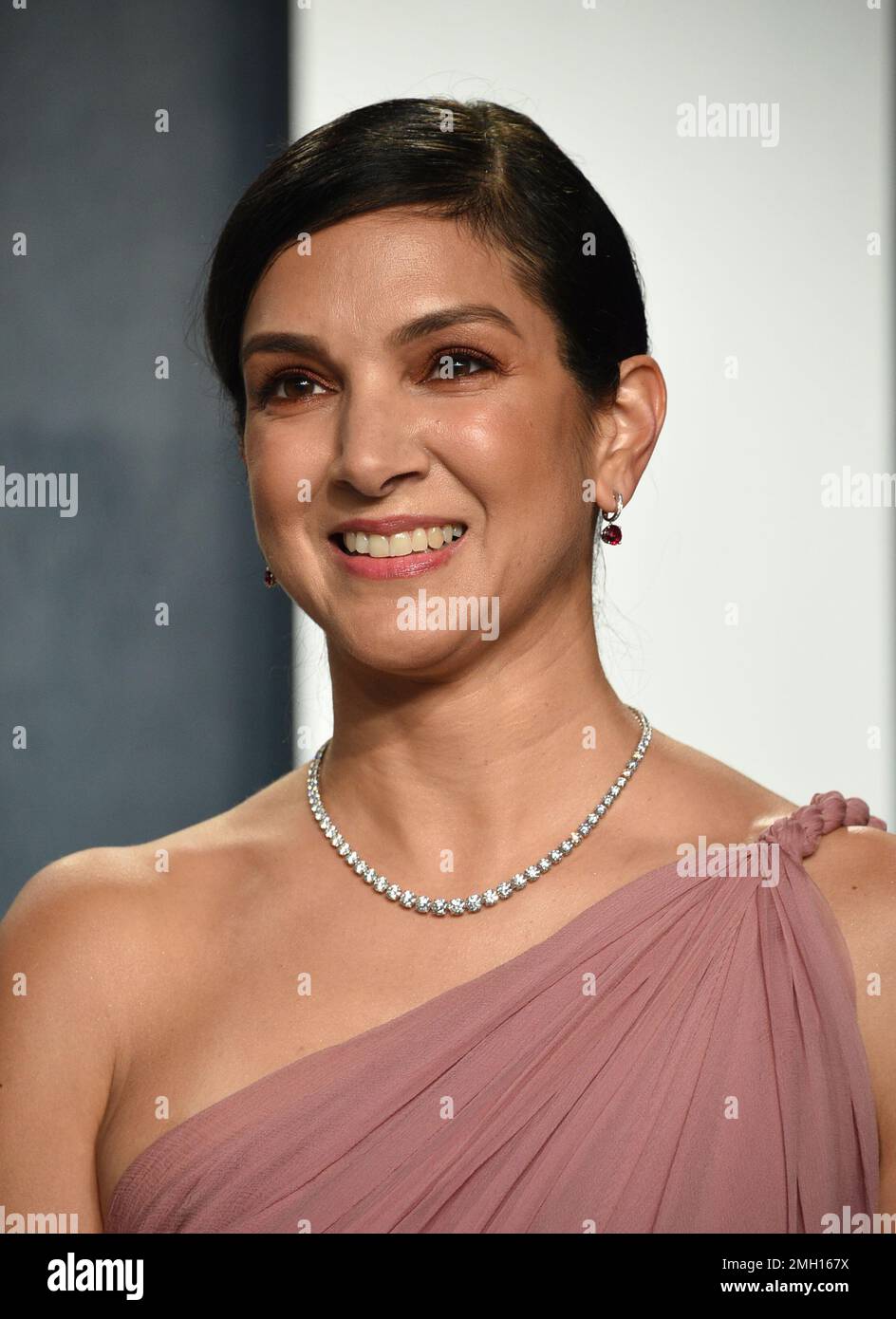 Radhika Jones arrives at the Vanity Fair Oscar Party on Sunday, Feb. 9 ...