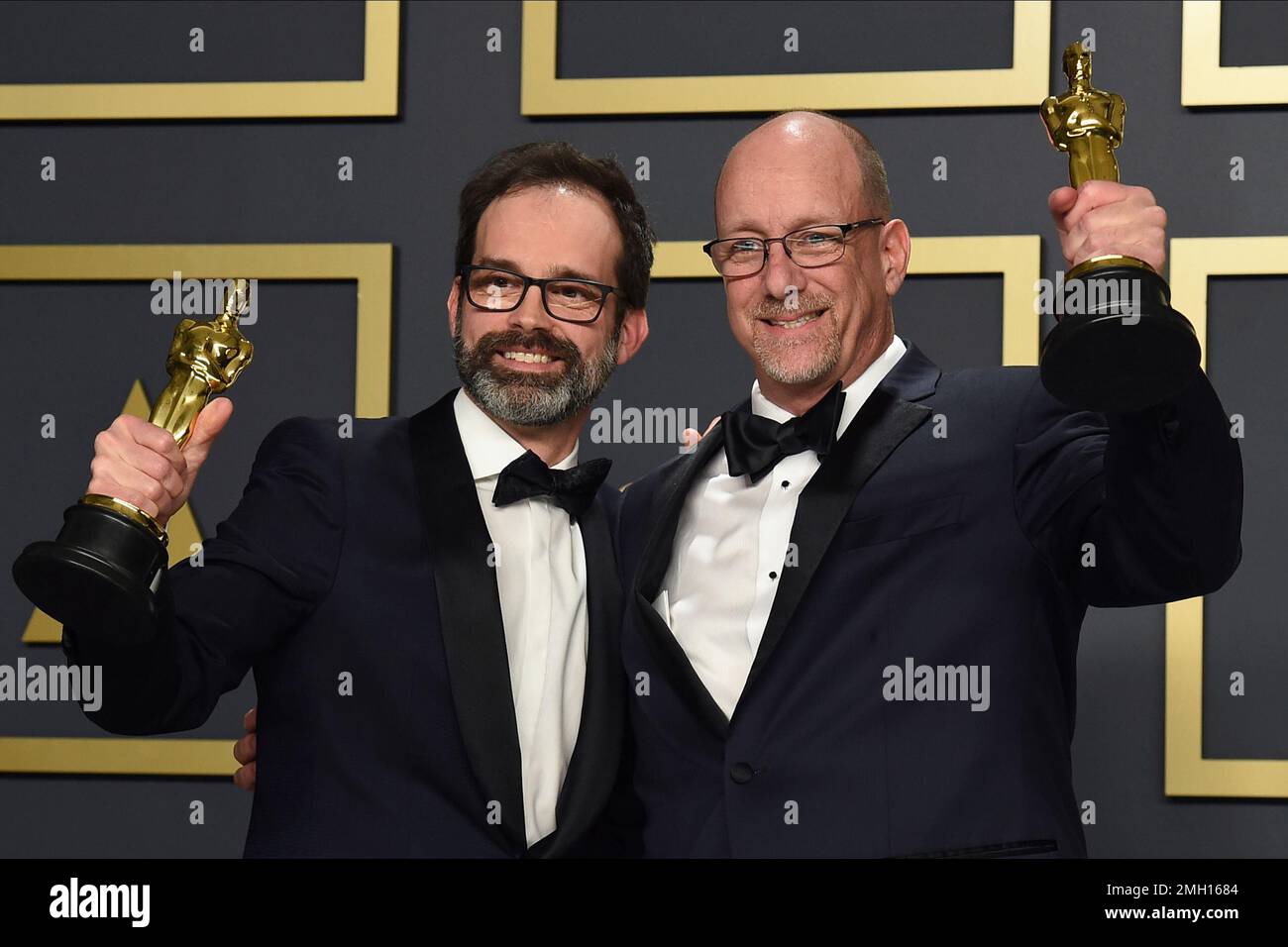 Andrew Buckland, left, and Michael McCusker, winners of the award for ...